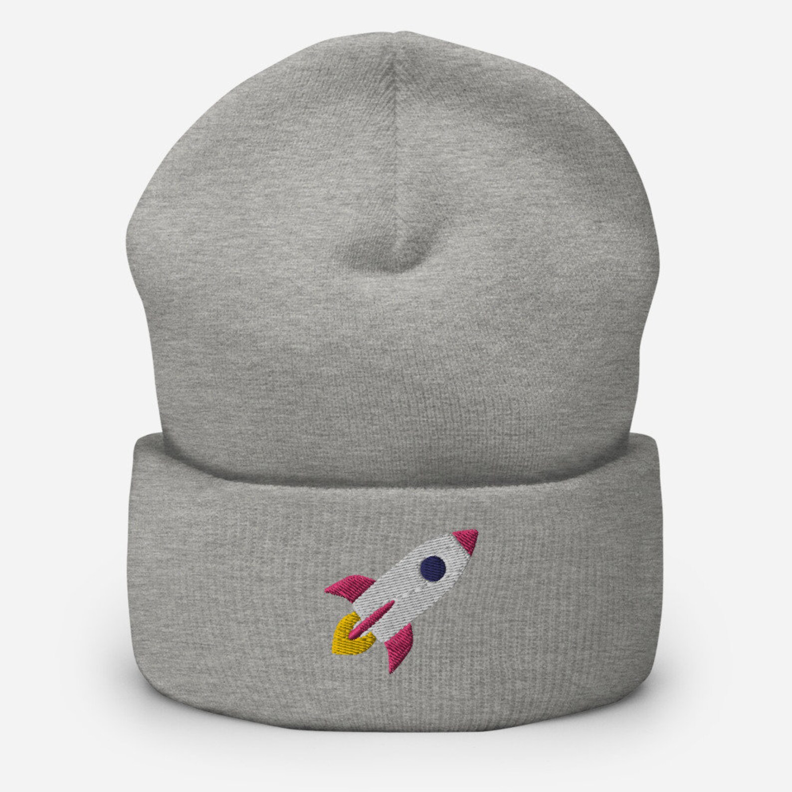 Wall Street Bets WSB Rocket Emoji Embroidered Cuffed Beanie - Etsy