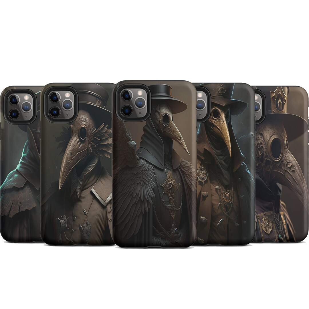 Realistic Plague Doctor Portrait Matte iPhone Case Gift - Medieval ...