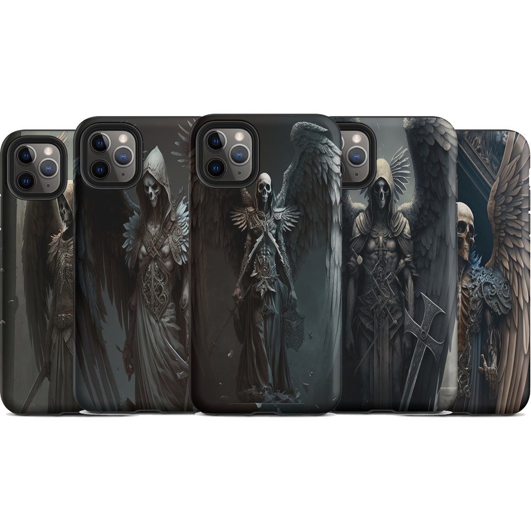 Dark Realistic Angel of Death Matte iPhone Case Gift Necromancy Gothic ...