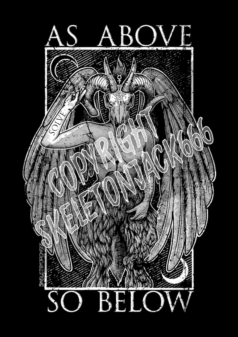 Baphomet A4 Art Print - Etsy