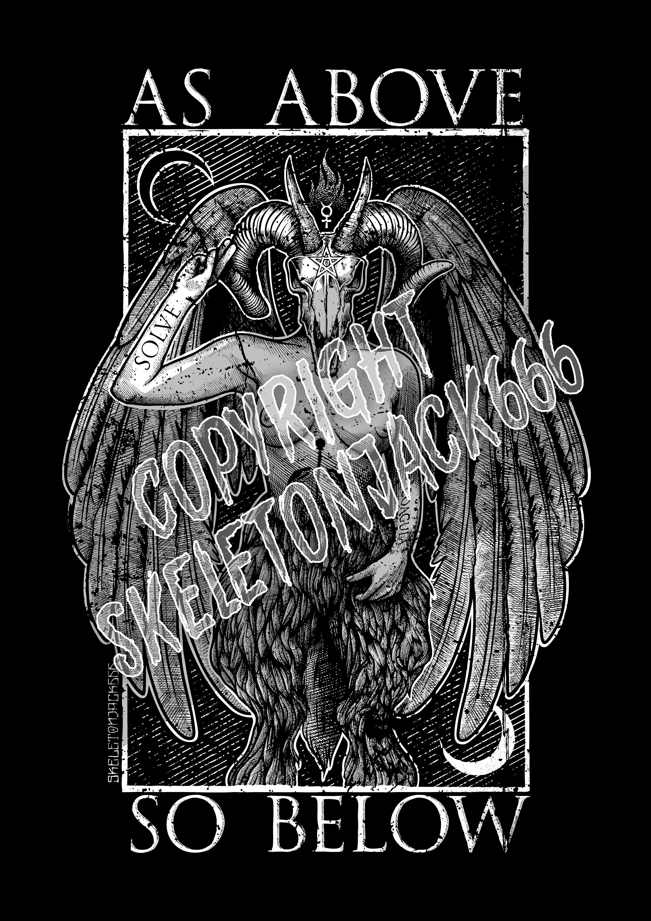 Baphomet A4 Art Print - Etsy UK