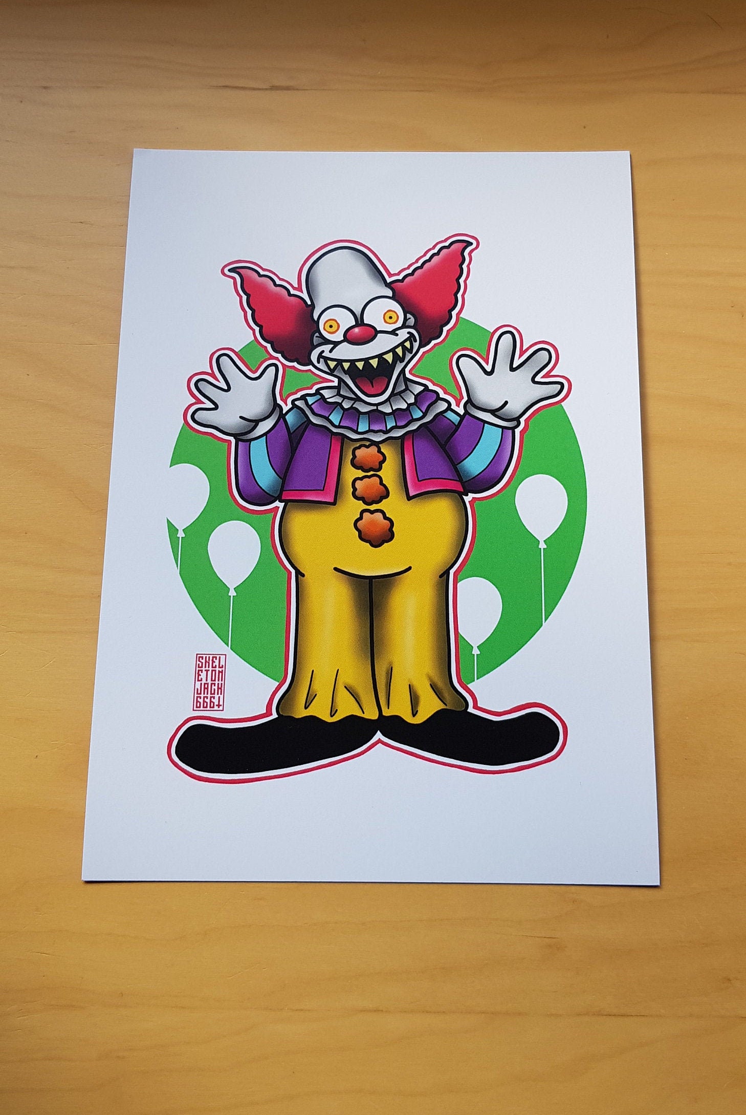 Pennywise Krusty 1990 A5 Art Print - Etsy Ireland