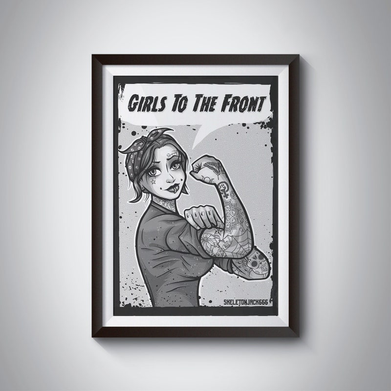 Riot Grrrl Art Print - Etsy
