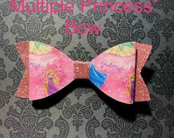 Disney Princess Bow on Clip - Etsy
