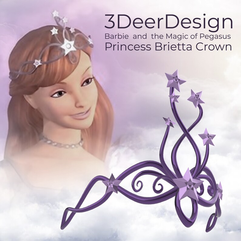 Princess Brietta Crown 3D Printable File/stl File - Etsy UK