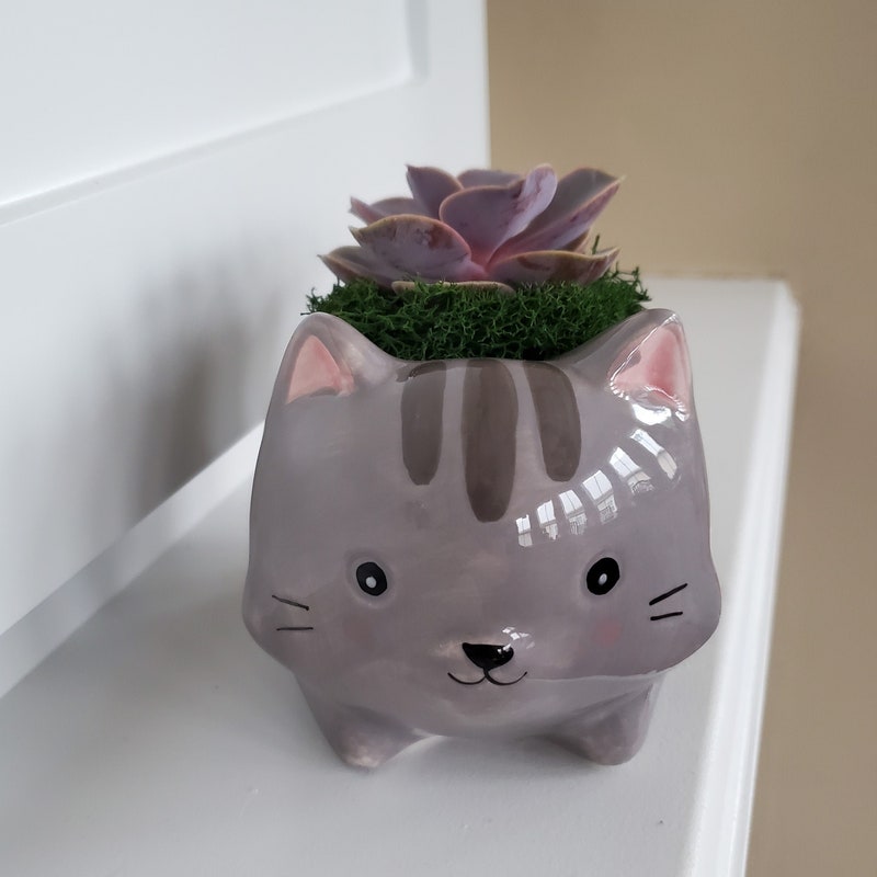 Cat Planter - Etsy
