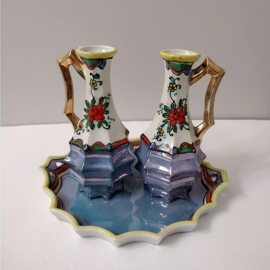 Antique Art Deco Style Cruet Set With Tray, Made in Japan, Japanese ...