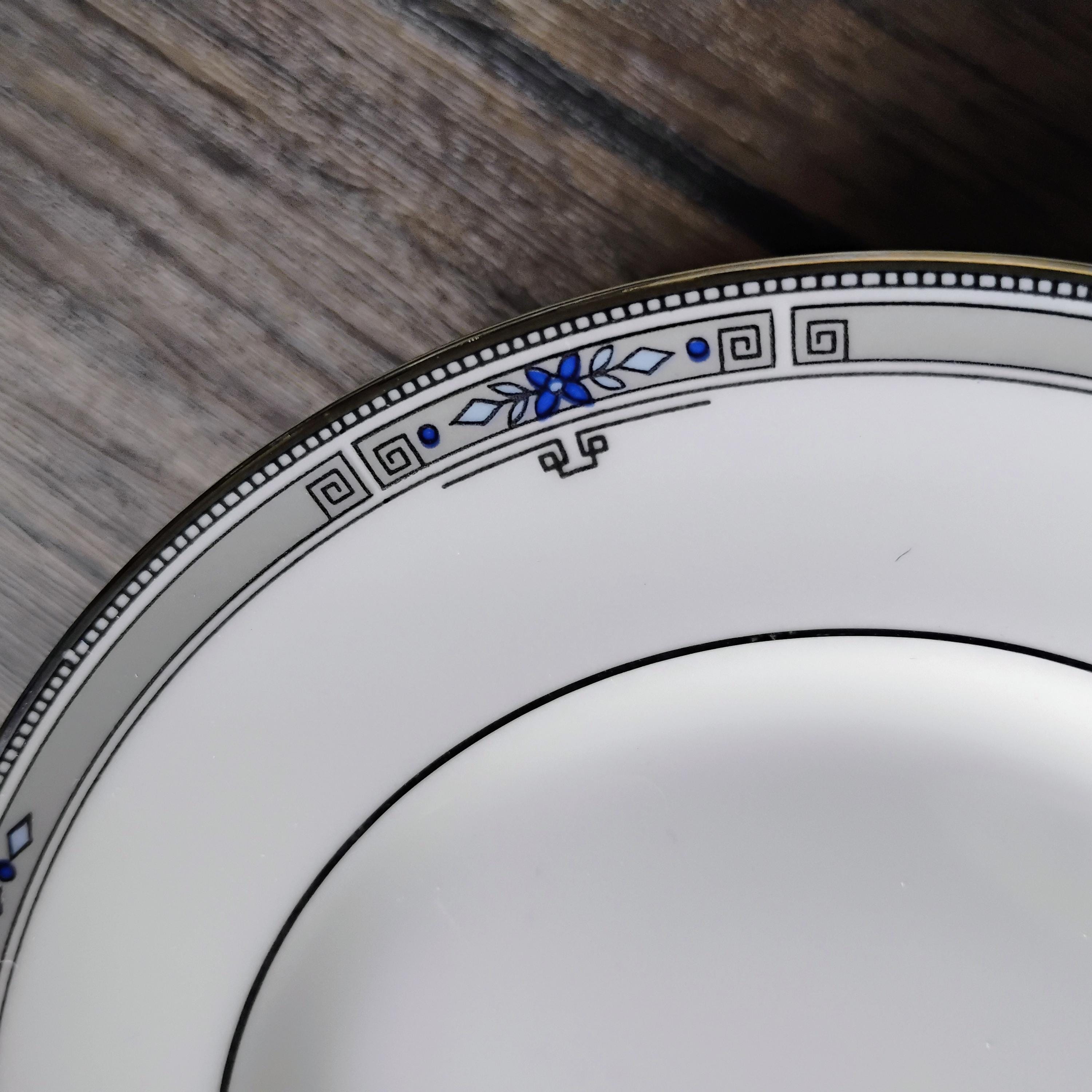 Wedgwood Amherst Platinum Bone China Dishes, Vintage 1980s, Plates ...