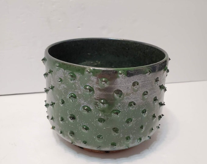Studio Pottery Spiky Planter, Hand Crafted, 5 Inch Plant Pot ...
