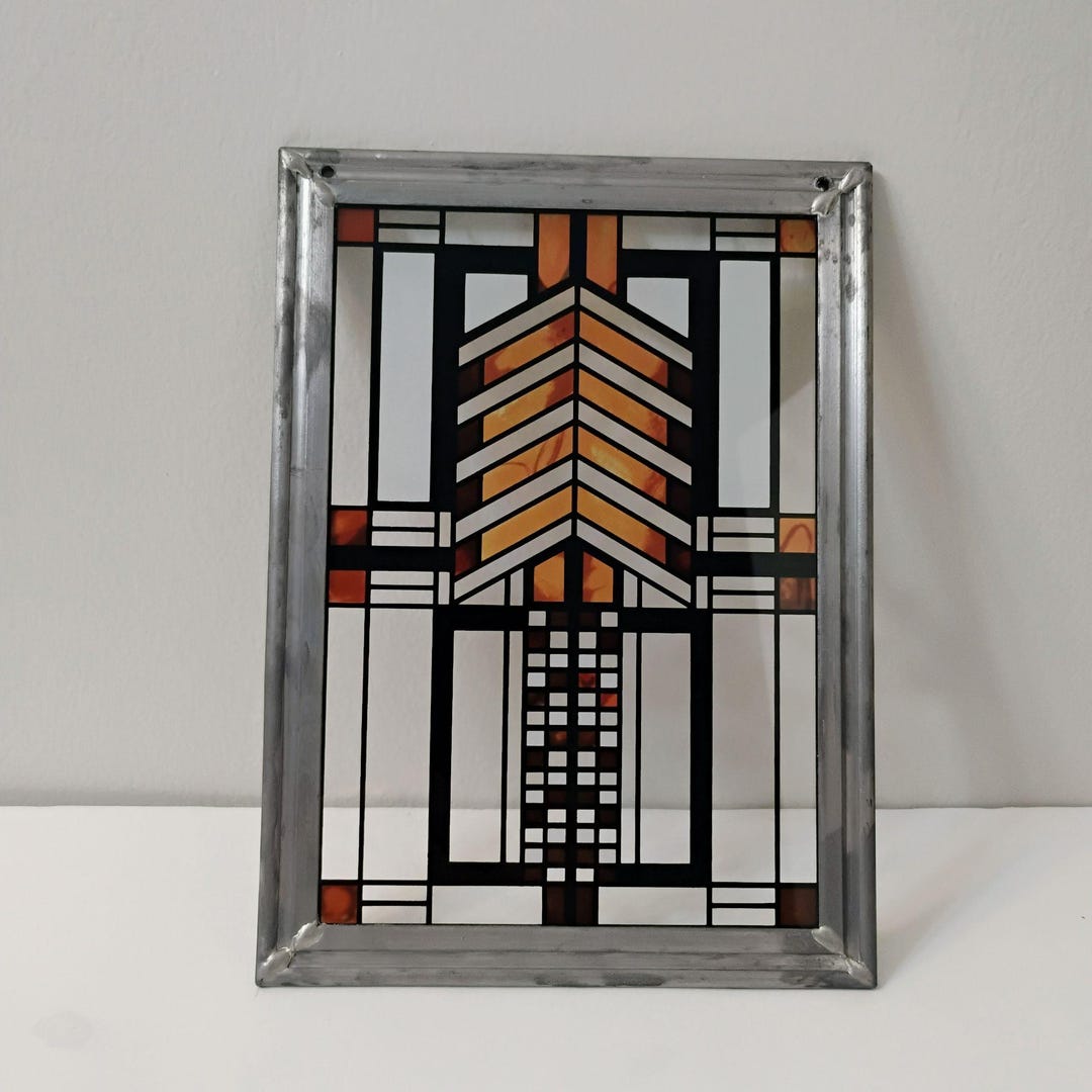 Frank Lloyd Wright Foundation Dana House Stained Glass, Autumn Sumac ...