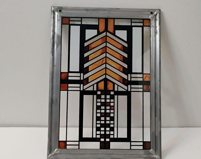 Frank Lloyd Wright Foundation Dana House Stained Glass, Autumn Sumac ...