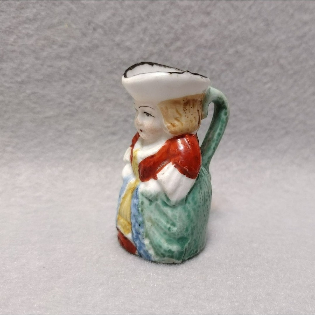 Vintage Miniature Toby Jug, Colonial Woman, 2.5 Mug Pitcher, Made in ...