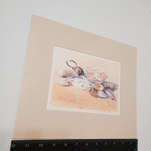 Mary Ellen Golden Art, Signed Lithograph Print, Matted, 1987, Coastal ...