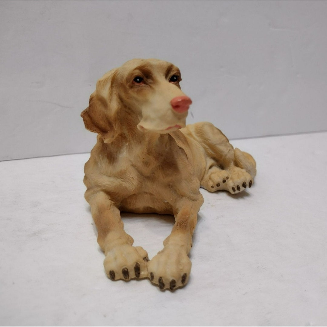 Vintage Lanky Yellow Labrador Retriever, Resin, Dog Figurine, Yellow ...