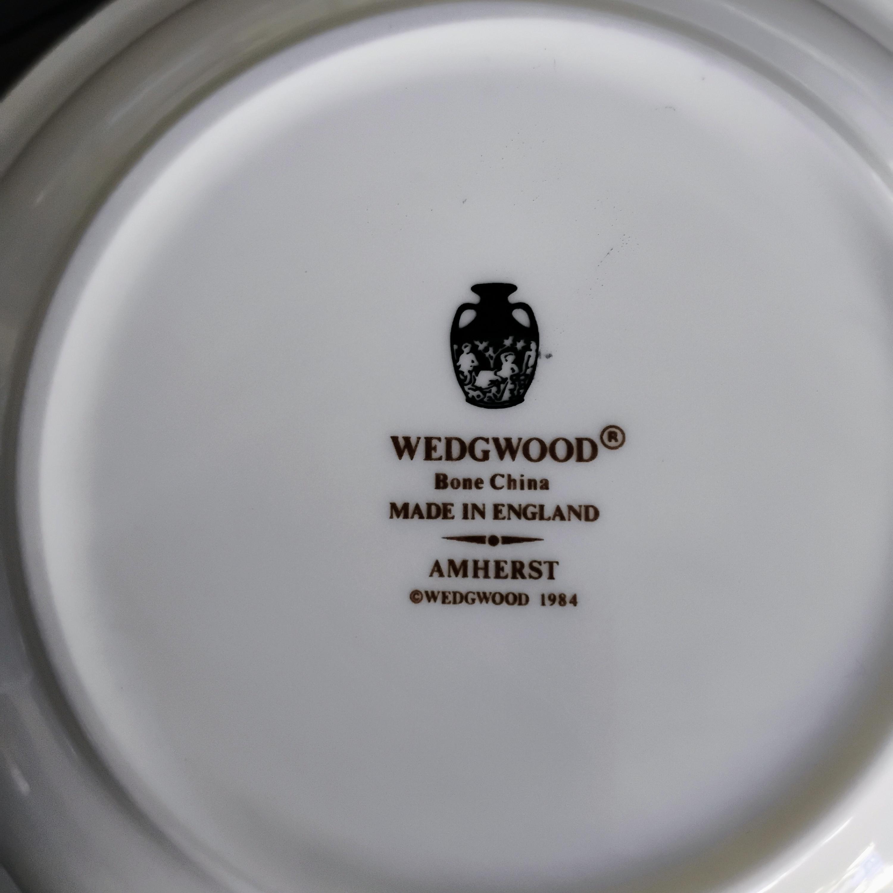 Wedgwood Amherst Platinum Bone China Dishes, Vintage 1980s, Plates ...