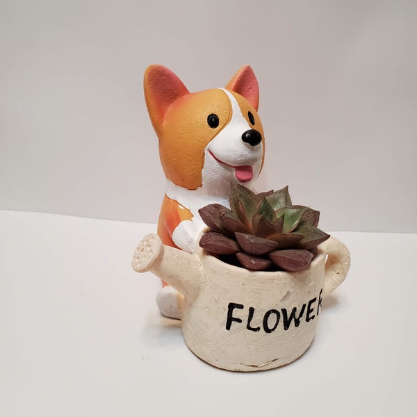Corgi Planter - Etsy