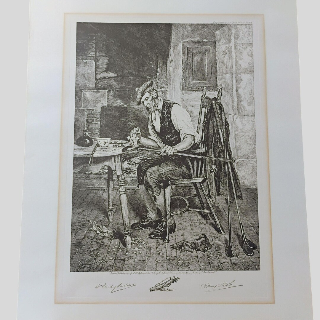 Dendy Sadler Artist Etching by James Dobie "royal and Ancient" Signed ...