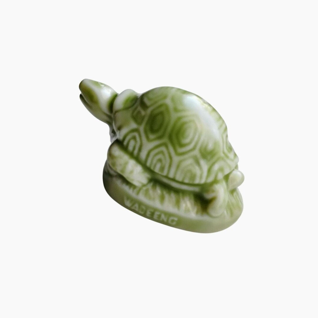 Wade Whimsies Red Rose Tea Green Turtle Tortoise Figurine Vintage ...