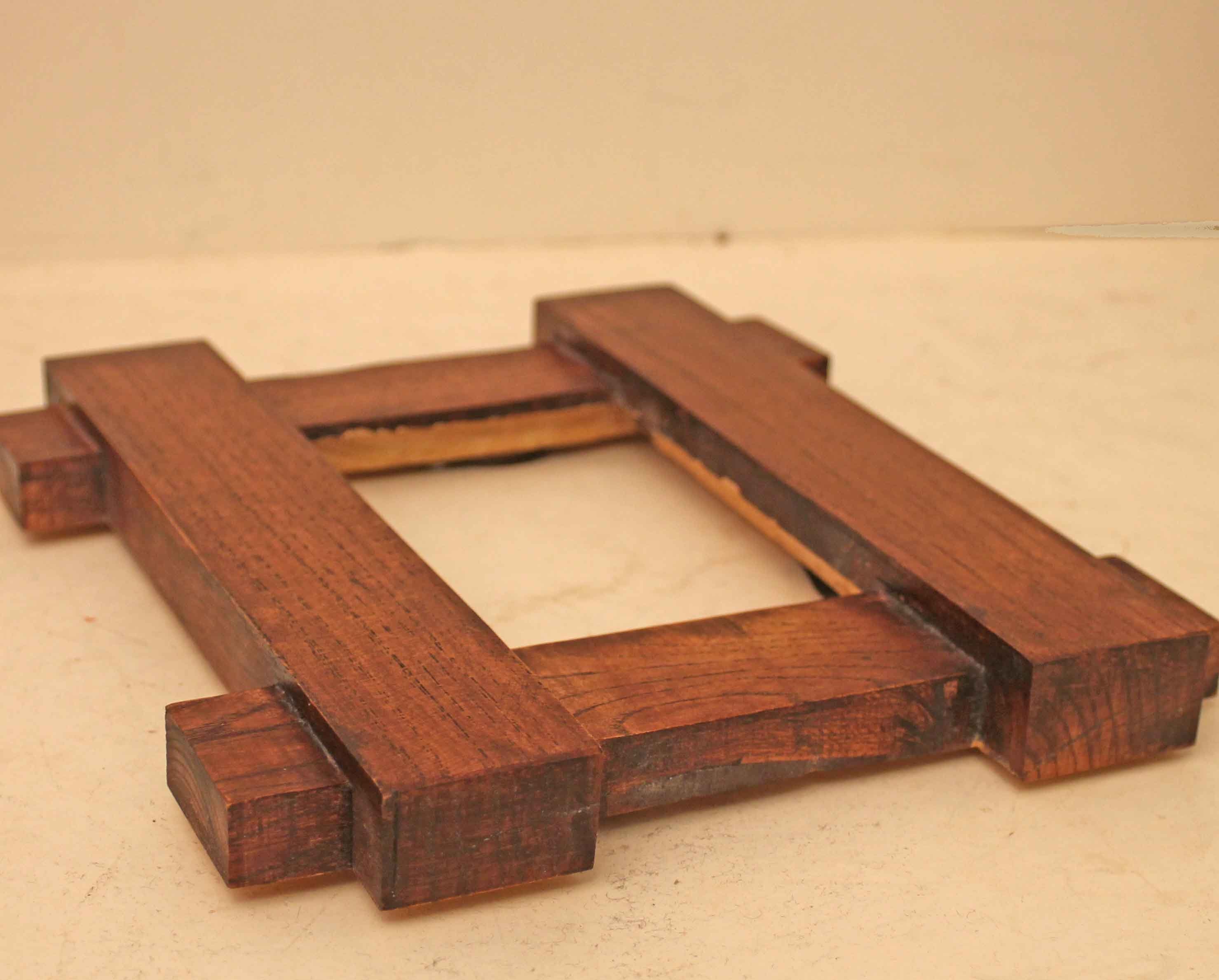 A 5" X 7" Special Lap Joint Picture Frame With Beautiful Wood Finishing ...