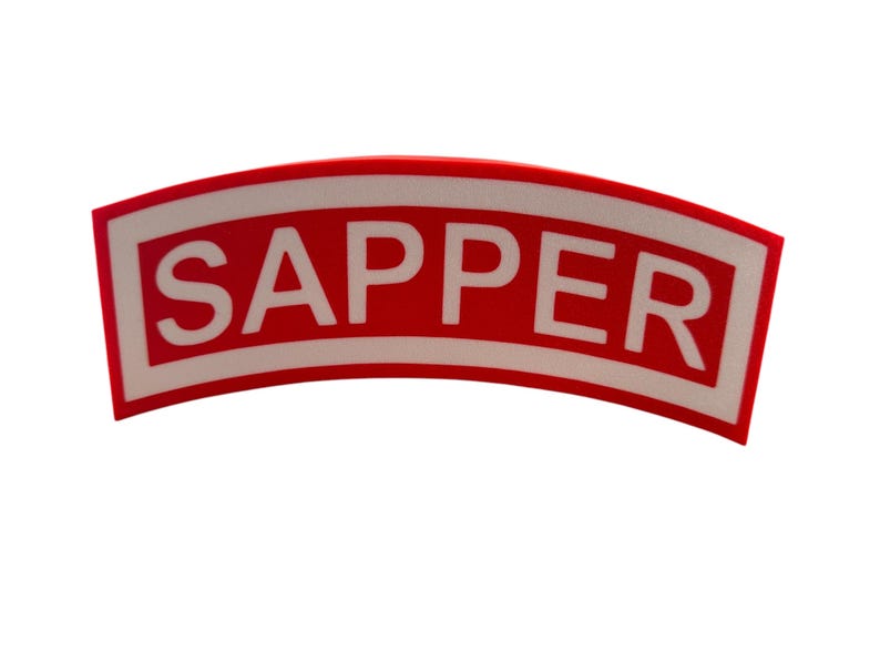 US Army Sapper Tab Light Box - Desk Decor - Wall Hanging Light - 3d ...