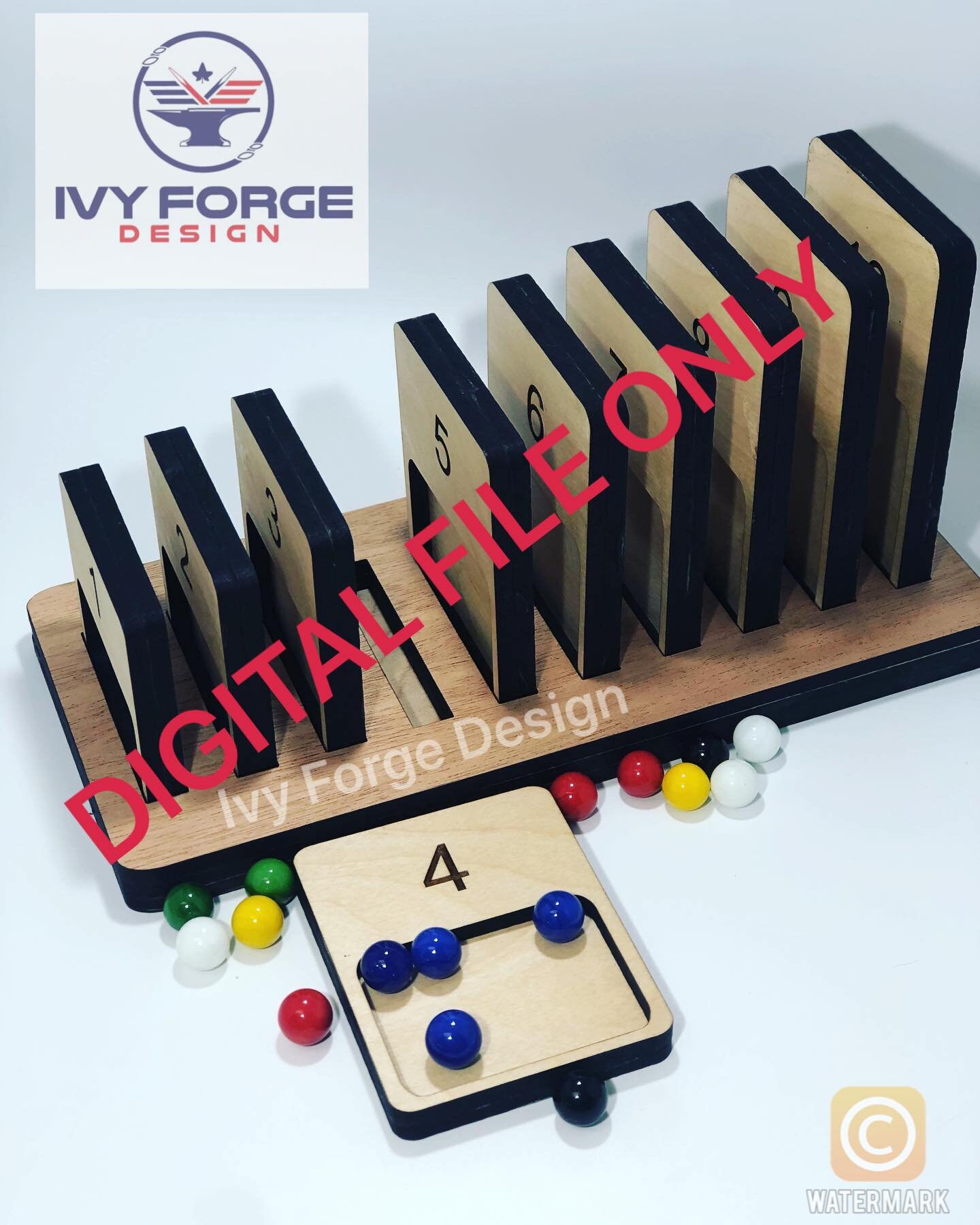 Counting Trays SVG Digital Download Montessori Counting - Etsy