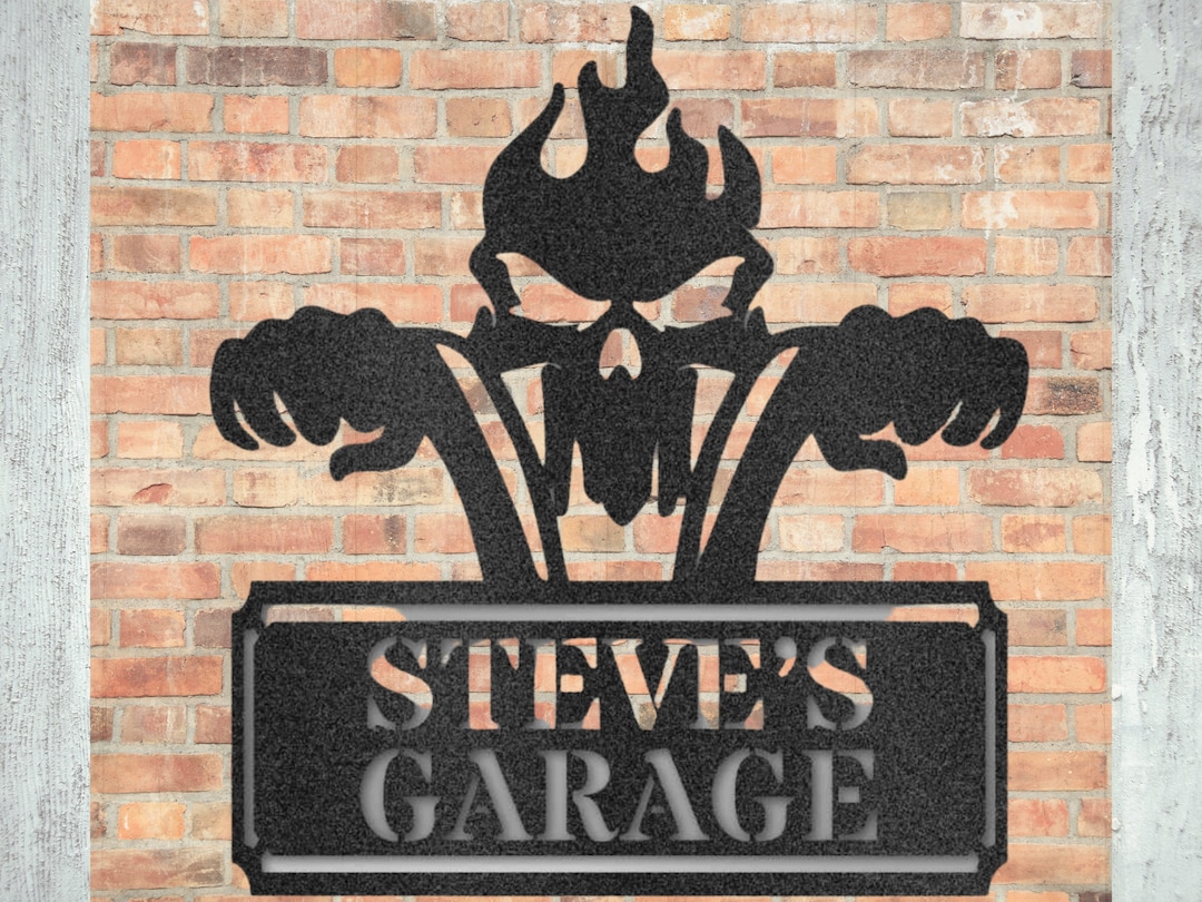 Custom Garage Sign, Man Cave Sign, Harley Motorcycle Metal Sign, Harley ...