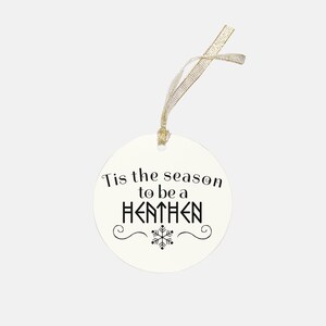 Yule Gifts Christmas Ornament Heathen Season Pagan Decor Christmas ...