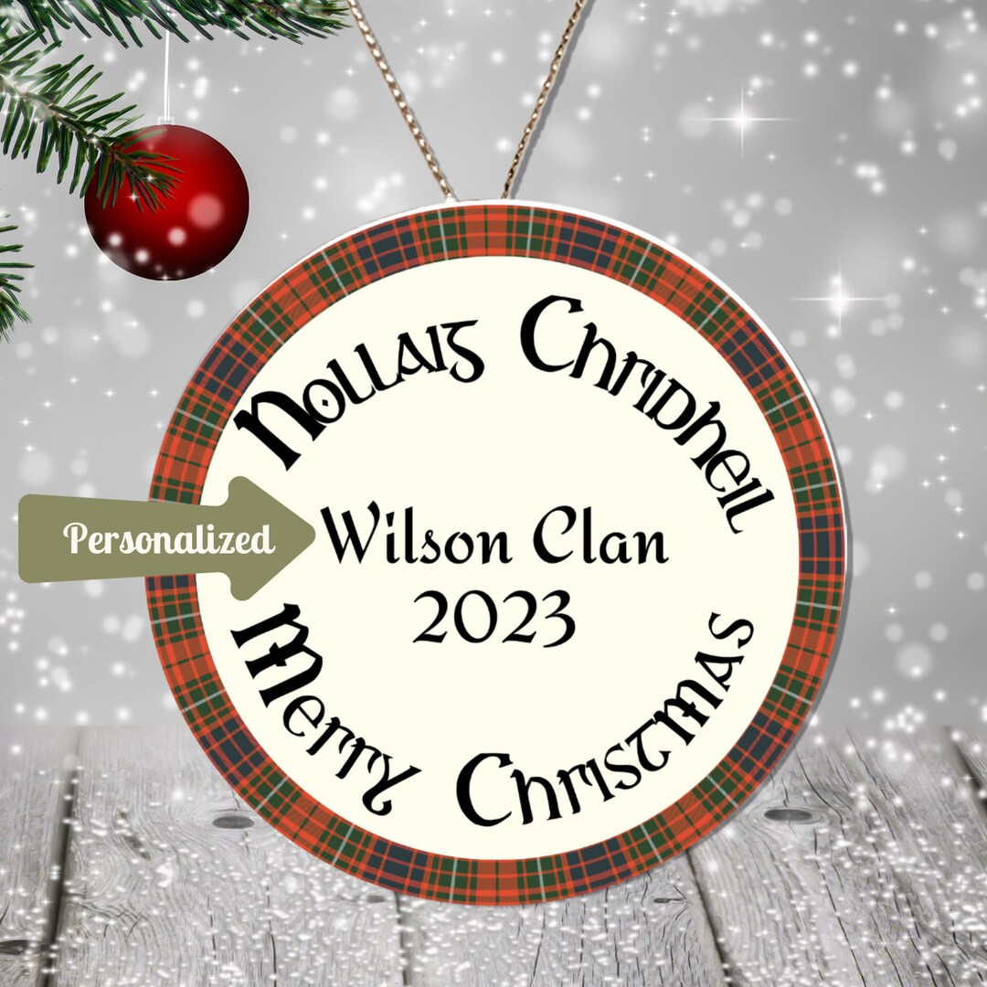 Personalized Scottish Gift Christmas Ornament Traditional Highland ...