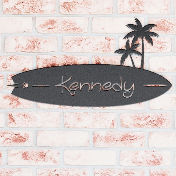 Surfboard Wall Metal Art - Etsy