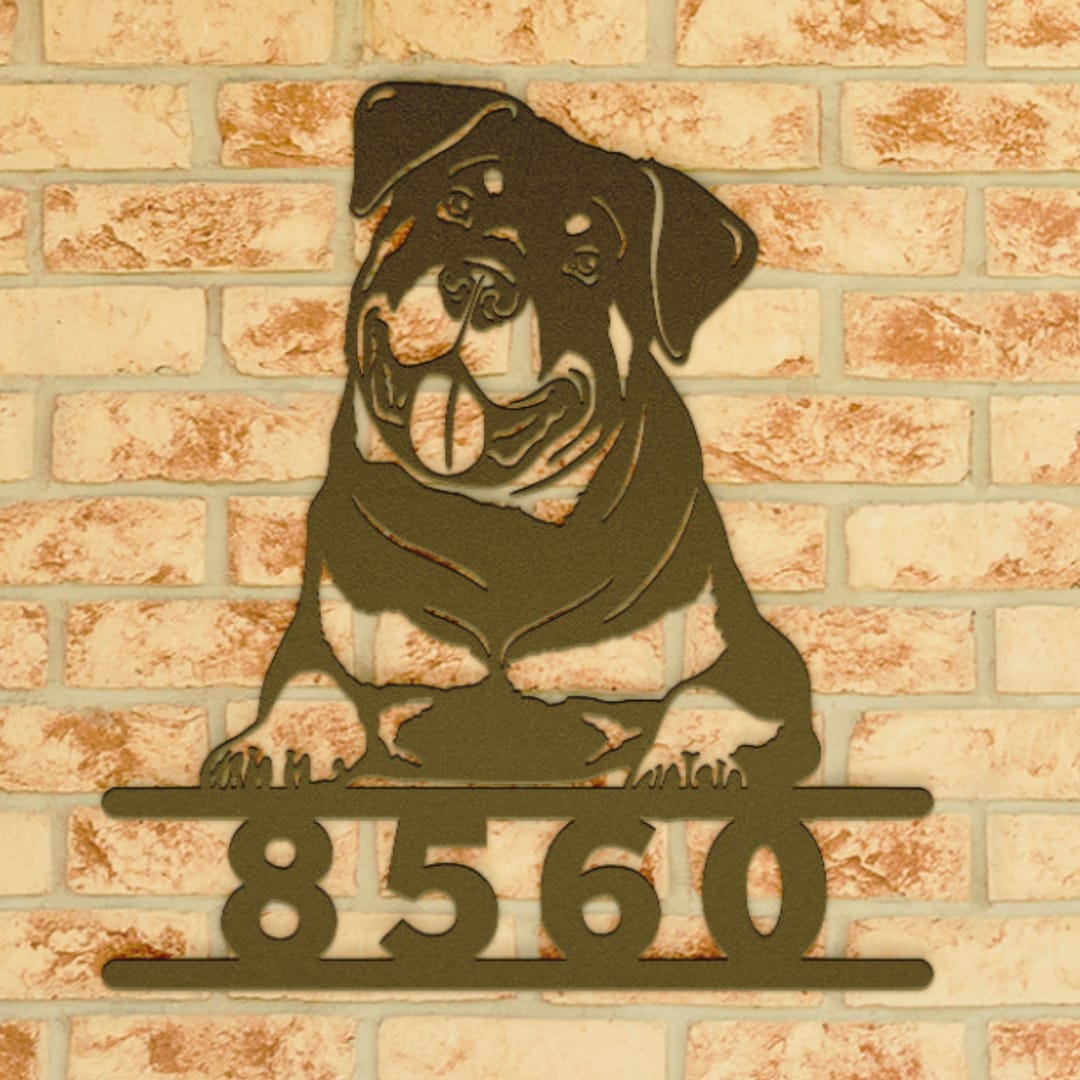 Personalized Rottweiler Dog Custom Metal Wall Art Sign, Dog Owner Steel ...