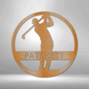 Custom Golf Metal Sign, Personalized Golfer Art, Unique Sports Decor ...
