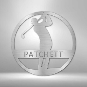 Custom Golf Metal Sign, Personalized Golfer Art, Unique Sports Decor ...