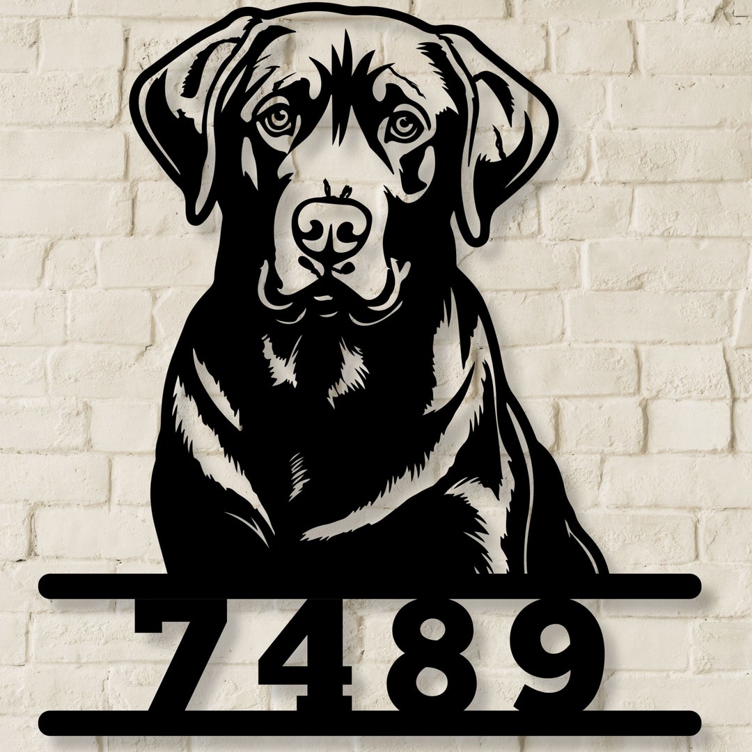 Personalized Labrador Retriever Dog Custom Metal Wall Art Sign, Dog ...