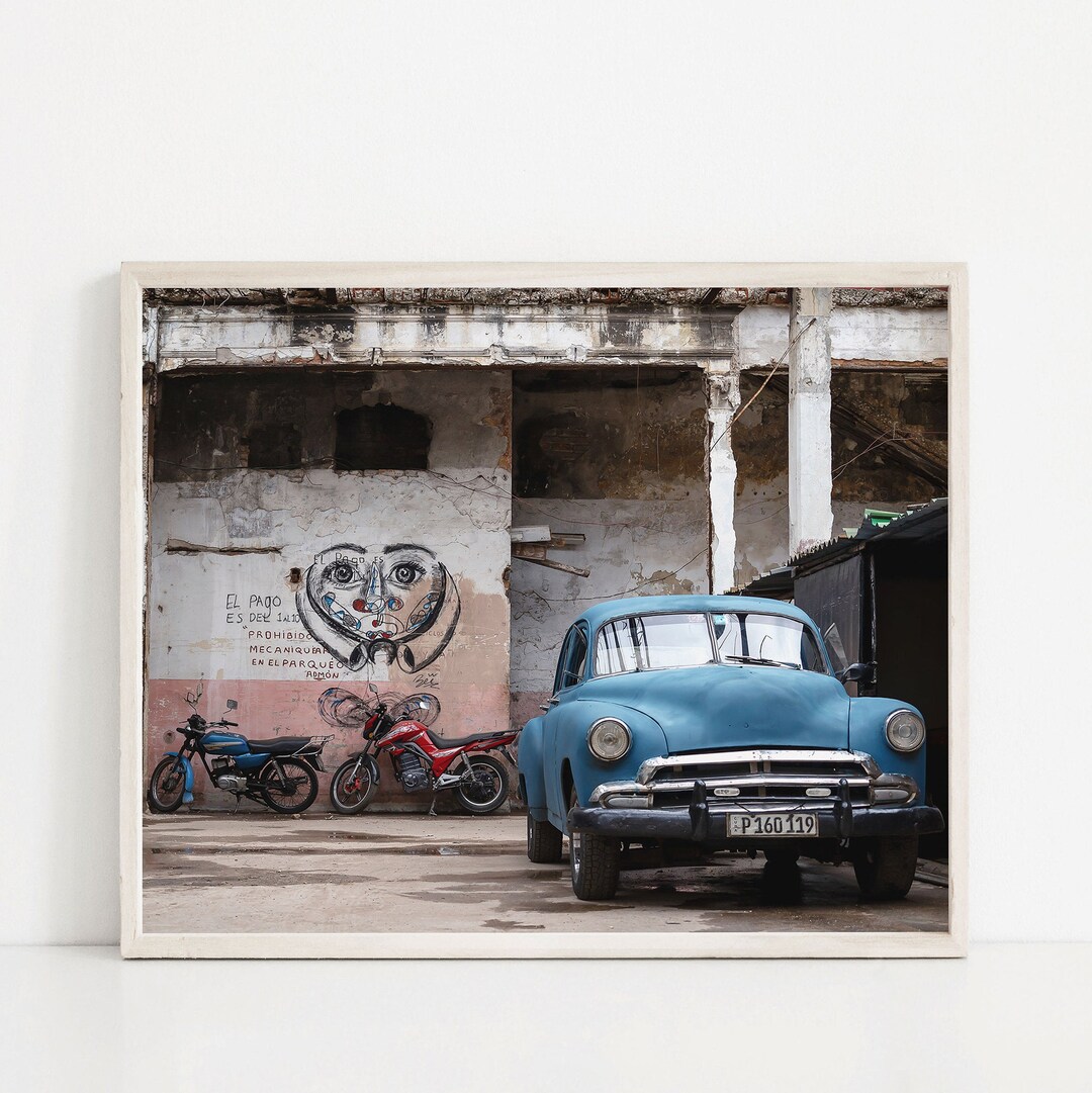 DIGITAL DOWNLOAD: City Life- Cuban Mechanic Shop, Old Classic Hotrod ...