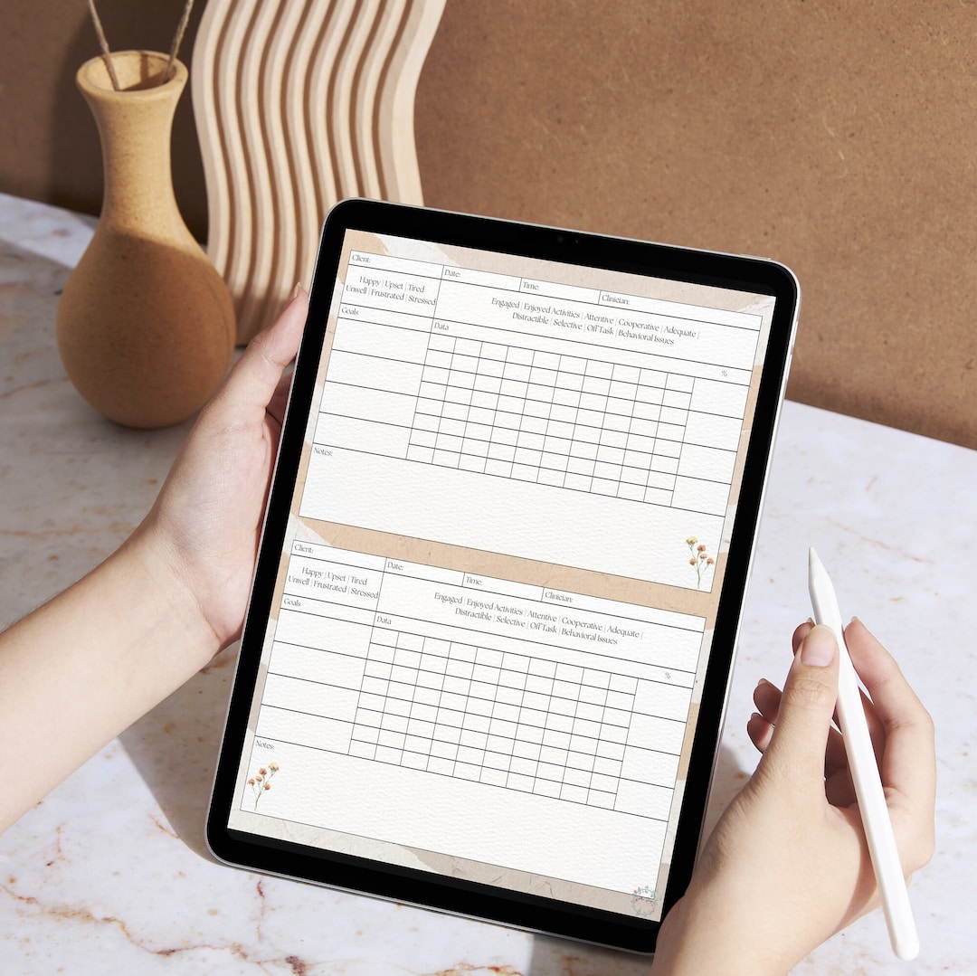 SLP Data Collection Booklet for Digital Note-taking (notability ...