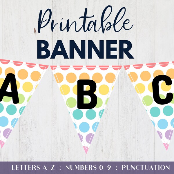 Polka Dot Numbers - Etsy