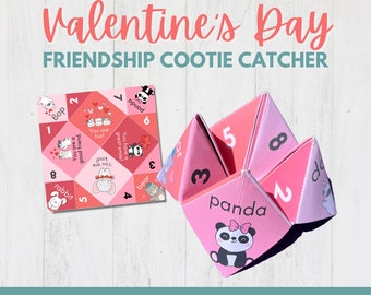 Printable Fortune Teller Valentine for Kids - Etsy