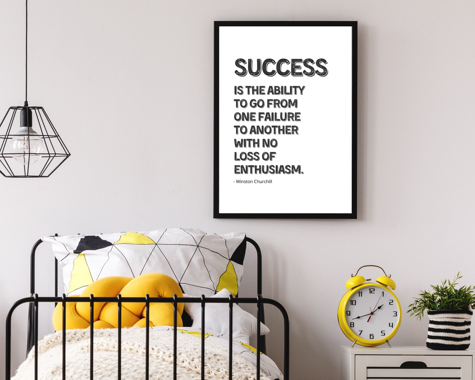 Success Quote Printable Children's Poster Positive Wall Art Kids ...