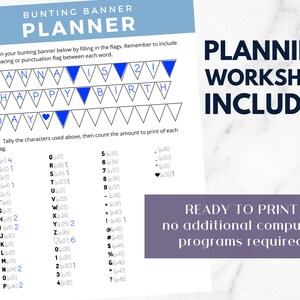 Classroom Party Flags, Letters and Numbers Banners, Printable Bunting ...