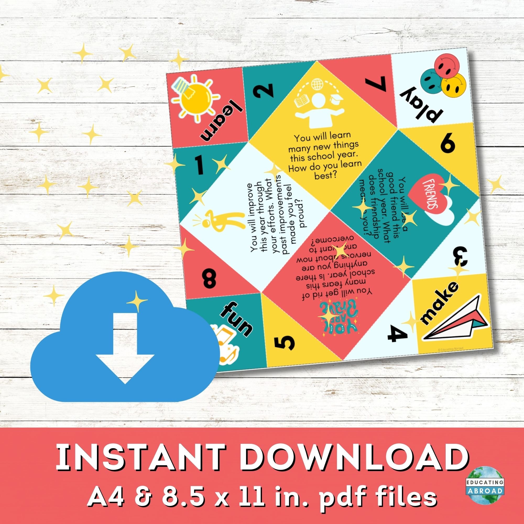 Back to School Getting to Know You Activity for Kids | Printable ...