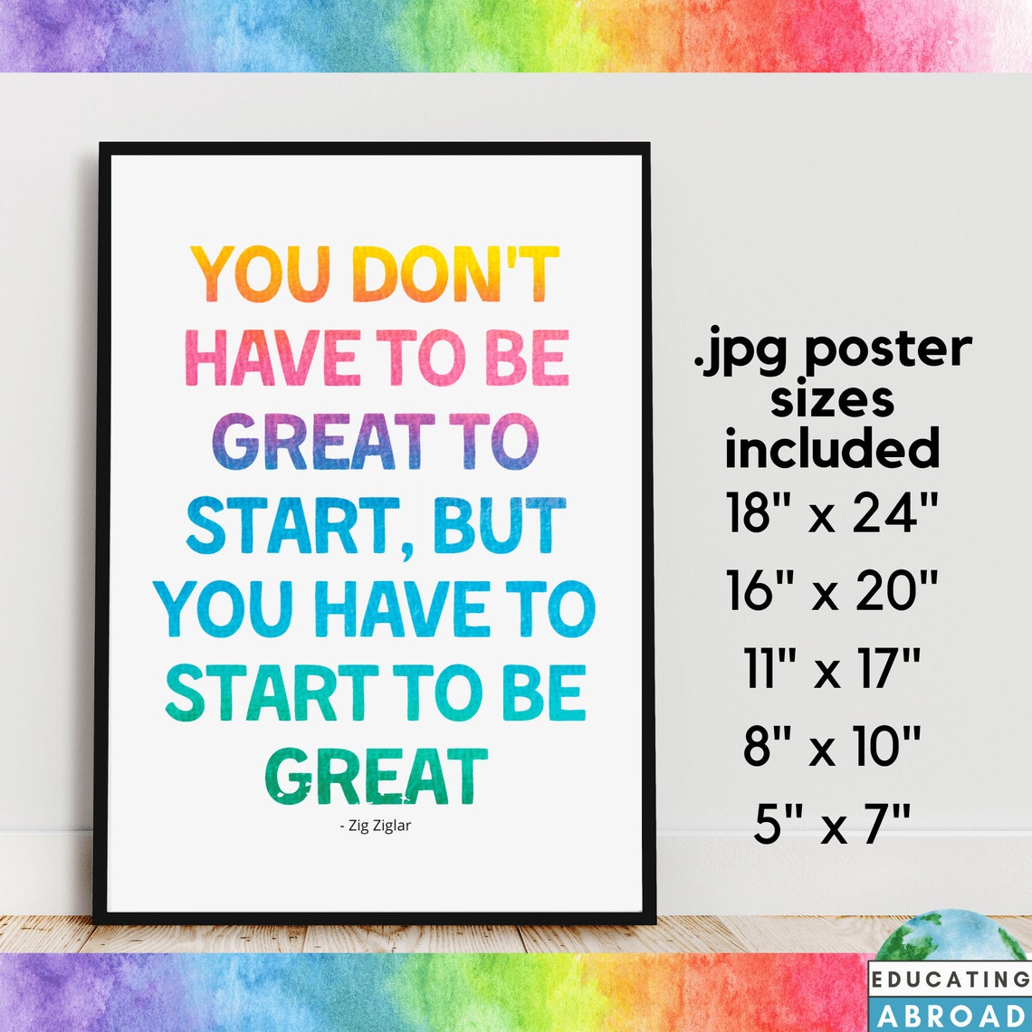 Printable Classroom Quote Wall Decor Inspirational Educational - Etsy