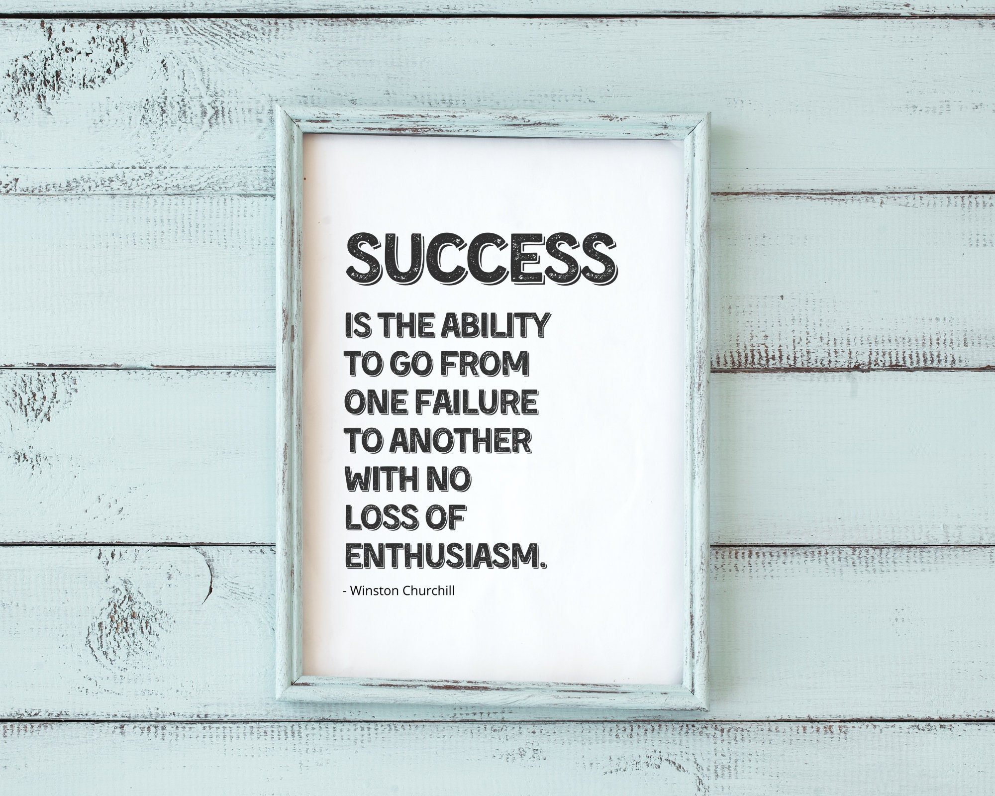 Success Quote Printable Children's Poster Positive Wall Art Kids ...