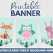 Animal Theme Printable Birthday Bunting Banner Party Decor - Etsy