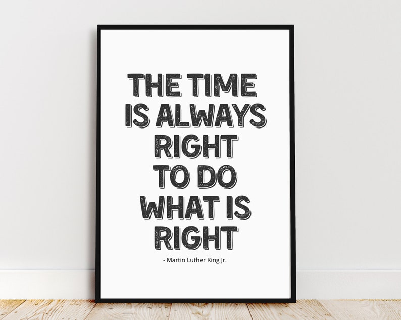 MLK Quote Printable: Classroom Wall Art (digital Download) - Etsy
