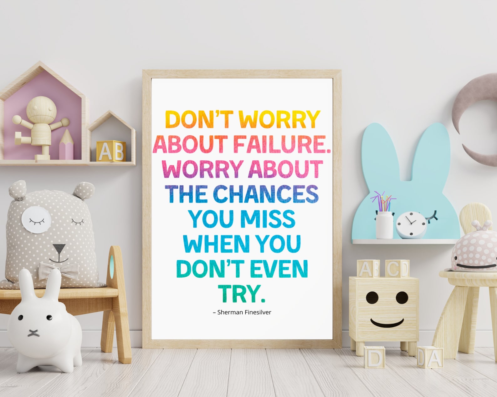 Classroom Wall Art Decor Inspirational Quote Printable Don't Worry ...