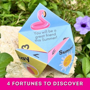 Summer Break Fortune Teller: Classroom Origami Craft (PDF Pattern) - Etsy