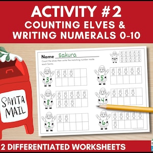 Christmas Math Activities | Mastering Number Sense With Santa and Elves ...