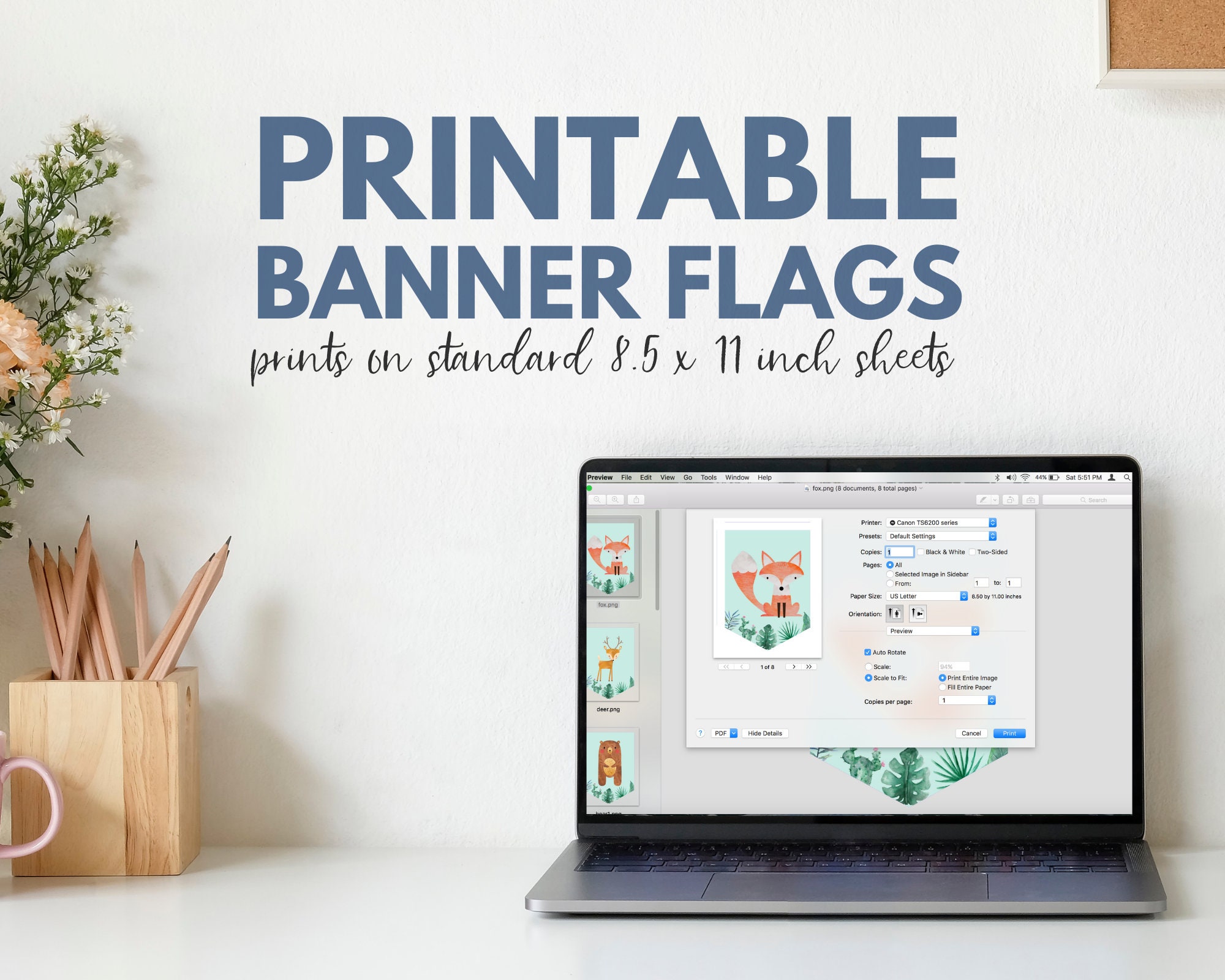 Animal Theme Printable Birthday Bunting Banner Party Decor - Etsy