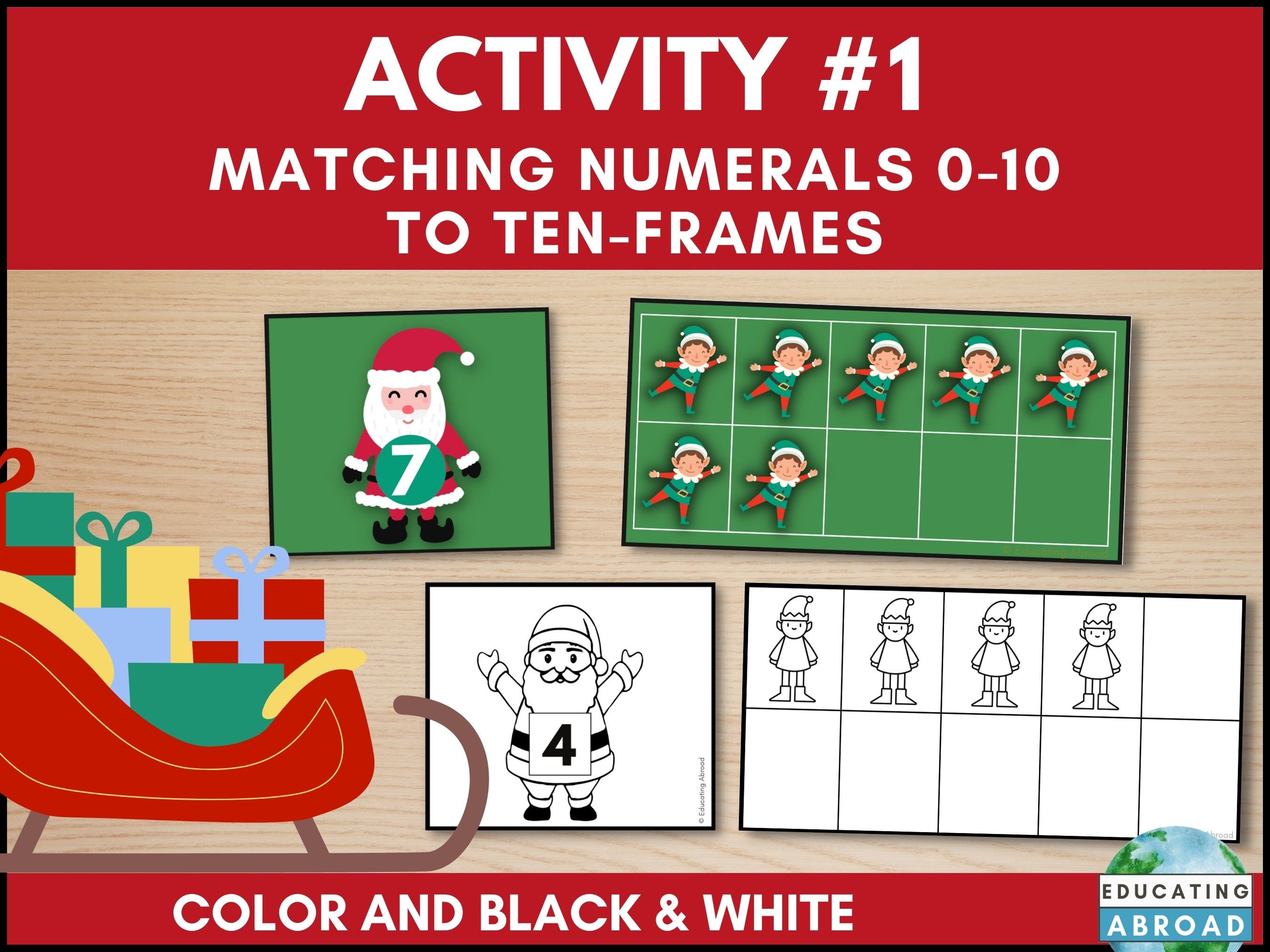 Christmas Math Activities Mastering Number Sense With Santa and Elves ...