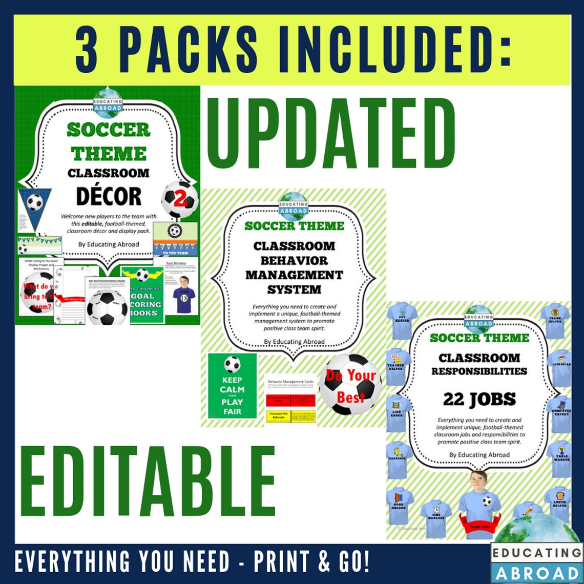 Classroom Behavior Management Printable | School Theme Spirit ...